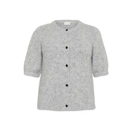 Kaffe CURVE Knit Cardigan female size 7XL mottled grey