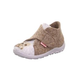 Superfit Geschlossener Hausschuh HAPPY OCTI in Beige/Grau | Gr.: 24