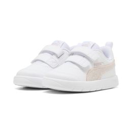 Puma M&auml;dchen Sneaker "COURTFLEX V3 GLITZ V INF", Gr. 24, rosa, Synthetik, Schuhe