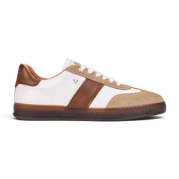 Martinelli Herren Braune Ledersneakers Trainerschuhe &ndash; Seaford
