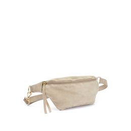 ELBSAND Damen Bauchtasche, Braun, Handtaschen, Material: Leder