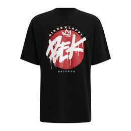 DEF T-Shirt 'BEK x DEF' Herren Gr&ouml;&szlig;e M rot / schwarz / wei&szlig;