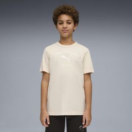 Puma Kinder T-Shirt "Puma Class Graphic T-Shirt Jungen"alpine snow wei&szlig;, Gr. 128, Obermaterial: 100% Baumwolle. Rippe: 80% Baumwolle, 20% Polyester,