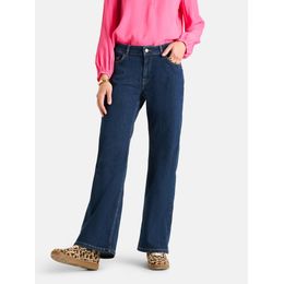 LIEBLINGSST&Uuml;CK LIEBLINGSST&Uuml;CK Damen 5-Pocket-Jeans "LS 61EP"jeans, Gr. 42, Denim/Jeans, Obermaterial: 85% Baumwolle, 13% Polyester, 2% Elasthan, Jeans, mit geradem