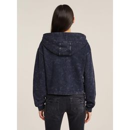 G-Star Raw G-STAR Damen Longpullover "Overdyed Loose Hooded Sweatshirt", blau, Gr. S, Obermaterial: 100% Baumwolle, Pullover
