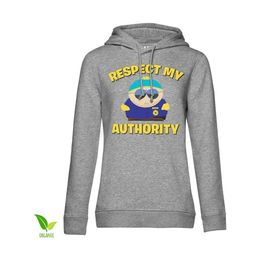 South Park Hoodie "Respect My Authority Girls Hoodie" in Grau | Gr.: M