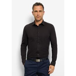 OLYMP Herren Businesshemd "OLYMP No. Six 24/Seven, Super Slim, Urban Kent", schwarz, Gr. 38, 92% Baumwolle, 8% Elasthan, Hemden