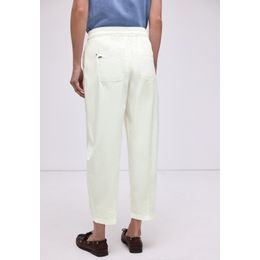 Street One Damen Jogger Pantssanftes wei&szlig;, Gr. 46, unifarben, Web, 98% Baumwolle, 2% Elasthan, Hosen, im Papertouch