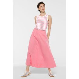 Damen Maxirock, pink, Gr. L, SENSES.THE LABEL, unifarben, Stoff, Material: 50% Baumwolle, 50% Leinen, R&ouml;cke