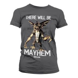 Gremlins Shirt "There Will Be Mayhem Girly Tee" in Grau | Gr.: XL