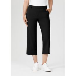 Stehmann Damen Chinohose "Fenja", schwarz, Gr. 44, unifarben, Web, Obermaterial: 50% Baumwolle, 42% Polyamid, 8% Elasthan, Hosen, mit B&uuml;gelfalten