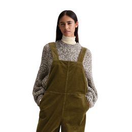 Marc O'Polo Damen Overall "aus elastischem Bio-Baumwoll-Mix", gr&uuml;n, Gr. S, MARC O'POLO DENIM, unifarben, Obermaterial: 98% Baumwolle, 2% Elasthan, Overalls