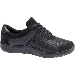 Waldl&auml;ufer WALDL&Auml;UFER Damen Schn&uuml;rschuh "M-Ira-Soft", Gr. 4,5, silber, Nubukleder, Textil, Schuhe, in M-Weite = extra weit, Freizeitschuh, Halbschuh, Schn&uuml;rschuh