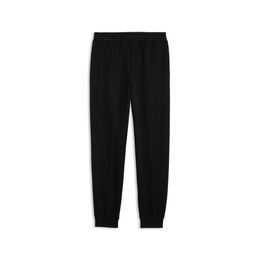 Puma M&auml;dchen Trainingshose "ESS NATURE 20 GRAPHIC SWEATPANTS FL"Puma schwarz, Gr. 140, gebl&uuml;mt, Fleece, Obermaterial: 68% Baumwolle, 32% Polyester,