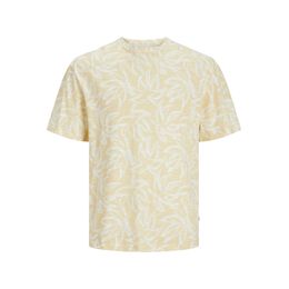 Jack & Jones JACK & JONES Shirt 'Lafayette' male size XS Yellow / White