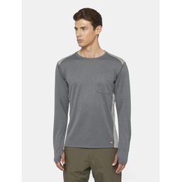 Dickies Damen Kapuzensweatshirt "Dickies Workwear T-Shirt L/S PERFORMANCE TEMP IQ365 TEE", grau, Gr. XL, Obermaterial: 100% Polyester. Futter: 58%