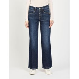 Gang Damen Relax-fit-Jeans "94MEDINA WIDE", blau, Gr. 28, unifarben, 98% Baumwolle, 2% Elasthan, Jeans, mit normaler Beinl&auml;nge