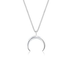 Elli Halskette 925 Sterling Silber Astro, Halbmond in Silber | Gr.: 45 cm