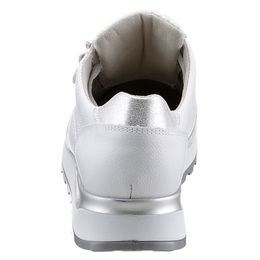 Waldl&auml;ufer WALDL&Auml;UFER Damen Keilsneaker "HIROKO-SOFT", Gr. 7, silber, Nappaleder, Nubukleder, Textil, Schuhe, Orthotritt Ausstattung, H-Weite, Freizeitschuh,