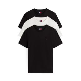 Tommy Jeans Herren T-Shirt "TJM EXTRA SLIM 3 PACK", schwarz-wei&szlig;, Gr. XXXL, Single Jersey, Obermaterial: 100% Baumwolle, Shirts, Mit
