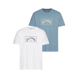 Billabong Herren T-Shirt "ARCH WAVE", wei&szlig;, Gr. M, Obermaterial: 100% Baumwolle, Shirts, Kurzarm-Design, 2er-Pack, aus Baumwolle, auch in gro&szlig;en