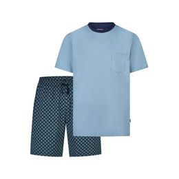 Ammann Schlafanzug Mix & Match in Copen blue | Gr.: XL