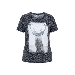 Ulla Popken Shirt in schwarz | Gr.: 46-48
