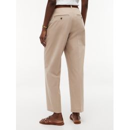 Tommy Hilfiger Damen Chinohose "COTTON SLIM STRAIGHT CHINO"beige, Gr. 34, unifarben, Web, Obermaterial: 65% Baumwolle, 33% Lyocell, 2% Elasthan.