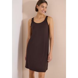 Cecil Damen Jerseykleid, braun, Gr. XL, unifarben, Stoff, 95% Viskose, 5% Elasthan, Kleider, aus Viskose