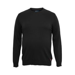 Blend Herren Strickfleece-Pullover "Strickpullover BHLars Big & Tall", schwarz, Gr. 6XL, Obermaterial: 50% Baumwolle CO. 50% Polyacryl PAN., Pullover
