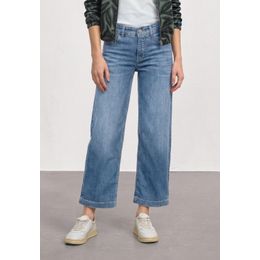 Street One Damen Loose-fit-Jeansmid blau authentic washed, Gr. 26, unifarben, Jeans, 98% Baumwolle, 2% Elasthan, Jeans, im Loose Fit