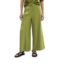 Marc O'Polo MARC O'POLO Damen Chinohose "aus edlem Viskose-Twill", gr&uuml;n, Gr. 38, unifarben, Twill, Obermaterial: 100% Viskose, Hosen