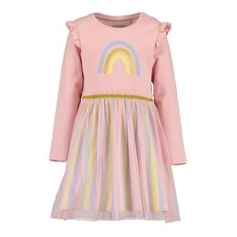 Blue Seven Kleid M&auml;dchen Gr&ouml;&szlig;e 104 hellblau / gelb / goldgelb / altrosa
