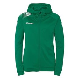 Kempa Damen Trainingsjacke "Kapuzenjacke Ambition 28 Women", gr&uuml;n, Gr. XS, Obermaterial: 100% Polyester Pol. recyc.., Jacken