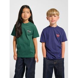 Hummel T-Shirt Hmljr Reg Kinder in SMOKE PINE/DEEP COBALT | Gr.: 158