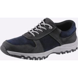 Casual Looks Damen Schn&uuml;rschuh, Gr. 36, blau, Nubukleder, Veloursleder, Schuhe