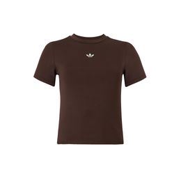 adidas originals T-Shirt 'ESSENTIALS ' Damen Gr&ouml;&szlig;e S schoko / wei&szlig;