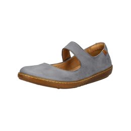El Naturalista Damen Riemchenballerina "El Naturalista Ballerinas Nubukleder", Gr. 37, grau, Nubukleder, Schuhe