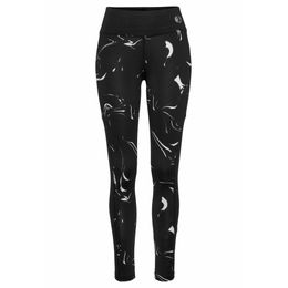 active by Lascana LASCANA ACTIVE Leggings in schwarz-marmoriert-wei&szlig; | Gr.: 32/34