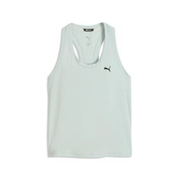 Puma Damen Tanktop "W PWRMODE TANK", wei&szlig;, Gr. S, Jersey, Obermaterial: 92% Polyester, 8% Elasthan, Tops, Tanktop, &auml;rmellos, f&uuml;r intensive