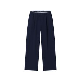 Herren Outdoorhose "Another Cotton Lab Wide Fit Pants", blau, Gr. S, ANOTHER COTTON LAB, 65% Viskose, 35% Baumwolle, Hosen