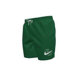 Nike Herren Badeshorts "5" VOLLEY SHORT", gr&uuml;n, Gr. M, Web, Obermaterial: 100% Polyester, Badehosen, mit integrierter Mesh-Innenhose, mit seitlichen