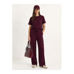 Crew-Neck T-Shirt und Hose Zwei-Teile-Set
