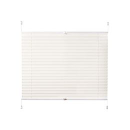 Plissee K-home, B:40cm H:130cm, beige, Obermaterial: 100% Polyester, Badezimmer, Plissees, "Siena"