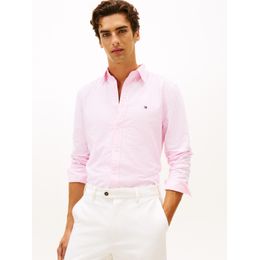 Tommy Hilfiger Herren Langarmhemd "OXFORD DOBBY", rosa, Gr. XXL, Web, Obermaterial: 100% Baumwolle, Hemden, Button-down-Kragen, regular fit,