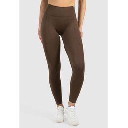 Smilodox Leggings Layne in Braun | Gr.: XS