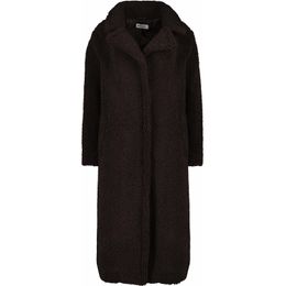alife and kickin ALIFE & KICKIN Damen Winterjacke "Damen HariAK A Winterjacke, Jacke", braun, Gr. L, 100% Polyester, Jacken, Kuscheliger langer Teddy Wintermantel in