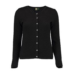 OS-Trachten Strickjacke Hadeko in schwarz | Gr.: 46