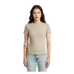G-Star Raw Slim Rib T-Shirt dk brick | Gr.: M