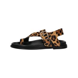 Inuovo Damen Zehentrenner "Inuovo Sandalen Leder", Gr. 37leopard, Leder, Schuhe